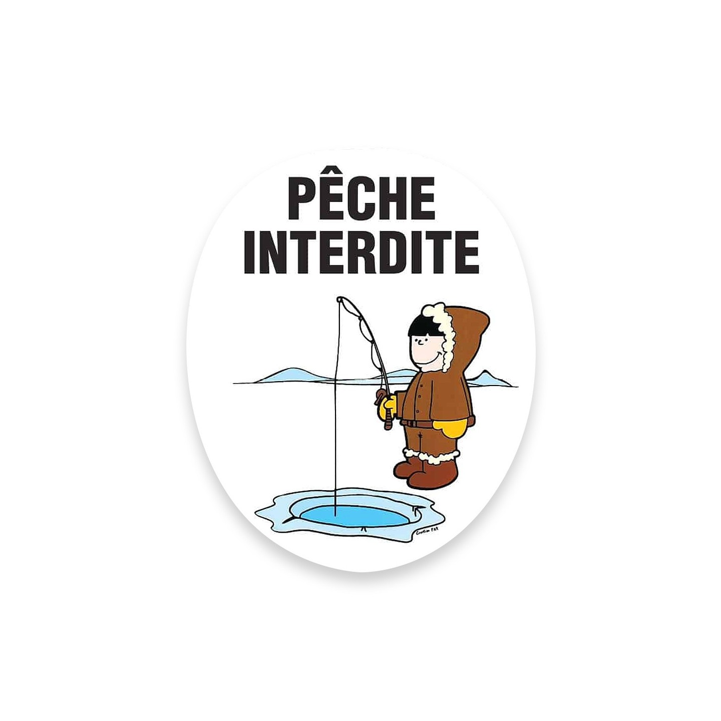 Papado® No Fishing Sticker for Toilet Seat