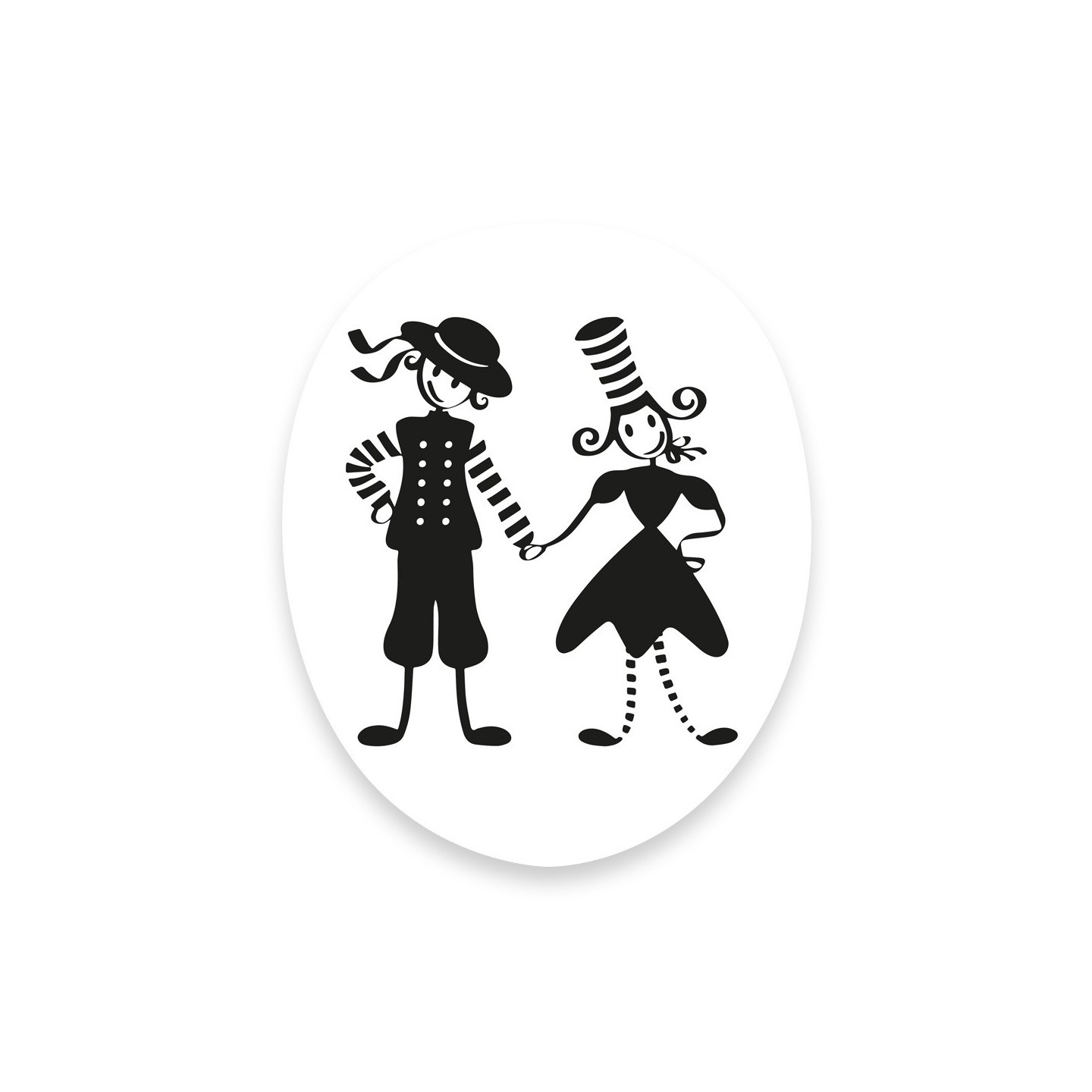 Sticker bigouden Papado® - pour abattant WC