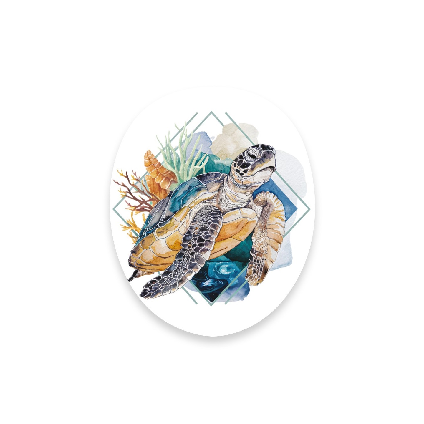 Sticker Tortue pour Abattant WC - Papado® - Déco toilettes
